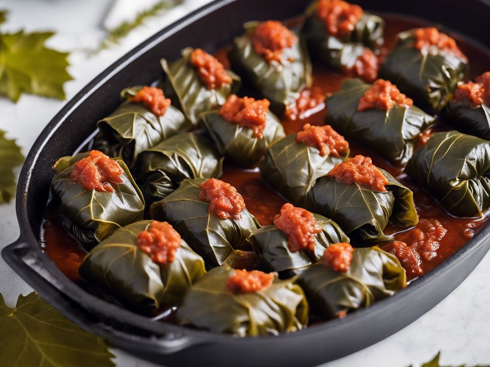 Authentic Lebanese Stuffed Grape Leaves (Dolmades) Recipe | The ...